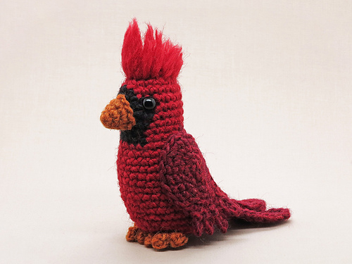 Ravelry: Rufus the Northern cardinal pattern by Sonja van der Wijk