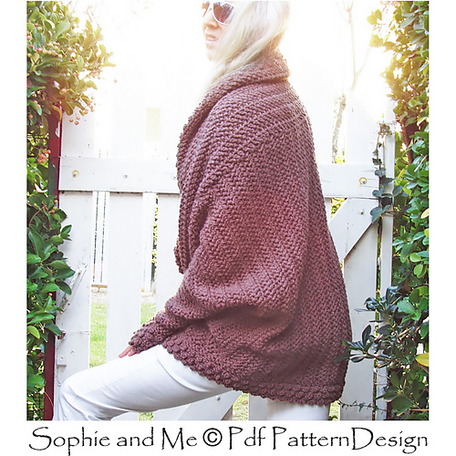 Ravelry: Cuffed Shawl Cardigan pattern by Sophie and Me-Ingunn Santini