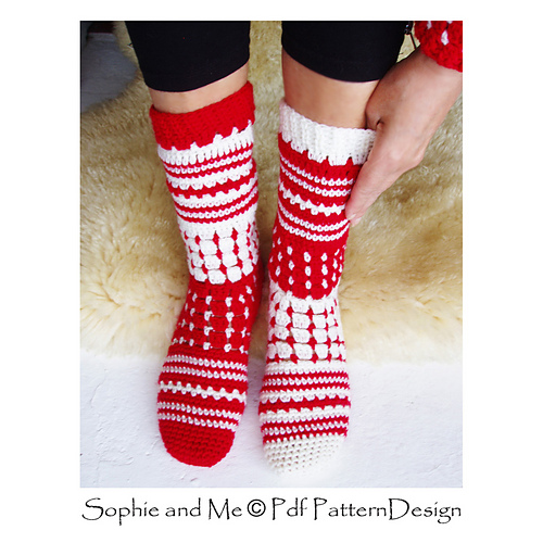Ravelry: Norwegian style Tall Socks pattern by Sophie and Me-Ingunn Santini
