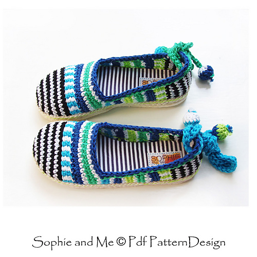 Ravelry: Girl's Happy Scrap Slippers pattern by Sophie and Me-Ingunn ...