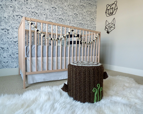Ravelry: Oak Stump Ottoman pattern by Heidi Nieling