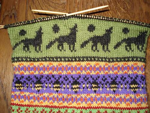 Ravelry: howling wolves chart pattern by Sandra Jäger