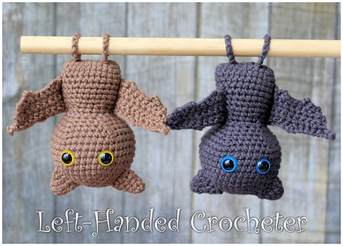 Ravelry: Mini Bats pattern by The Left-Handed Crocheter