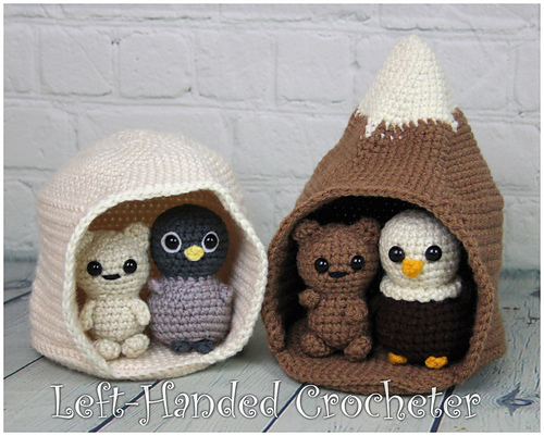 Ravelry: Igloo and Mountain Playset pattern by The Left-Handed Crocheter