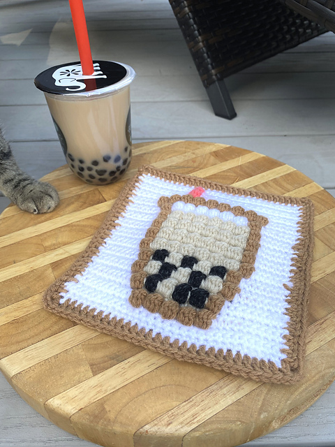 Ravelry: Boba Bobble Square pattern by Lana Van Note