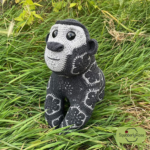 Ravelry: Gunner The African Flower Gorilla pattern by selina page