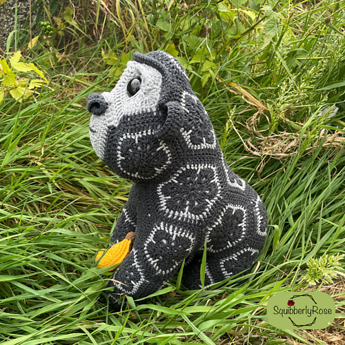 Ravelry: Gunner The African Flower Gorilla pattern by selina page