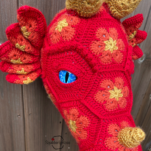 Ravelry: Draco the African Flower Dragon Head pattern by selina page