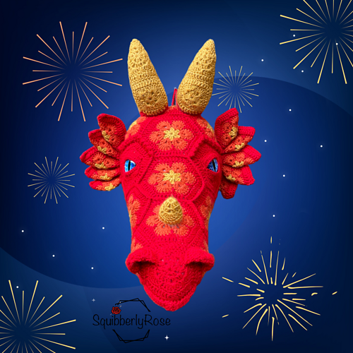 Ravelry: Draco the African Flower Dragon Head pattern by selina page