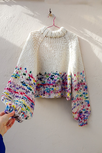 Ravelry: The Rainbow Sweater pattern by Paula On Knits