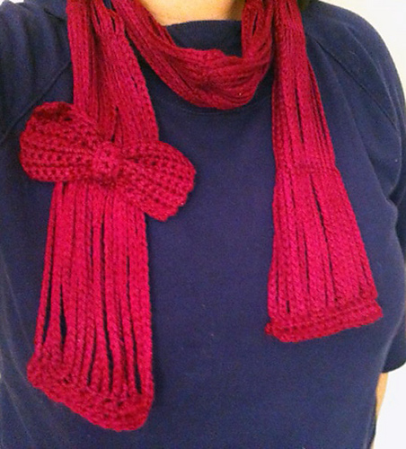 Ravelry: Scharetta Bow Scarf pattern by Stacyc55 Designs