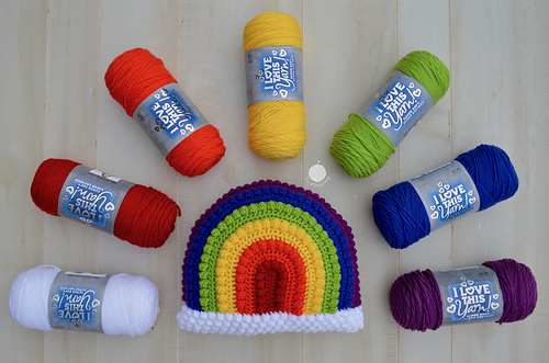 Ravelry: Crafty Rainbow Pillow pattern by Ashley Stallsworth