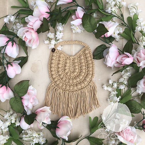 Ravelry: Bitty Boho Bib pattern by Ashley Stallsworth