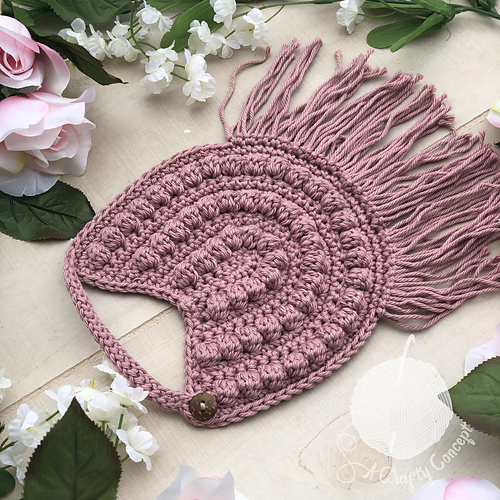 Ravelry: Bitty Boho Bib pattern by Ashley Stallsworth