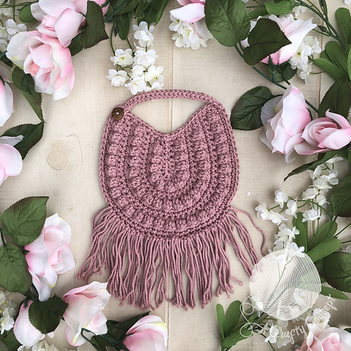 Ravelry: Bitty Boho Bib pattern by Ashley Stallsworth