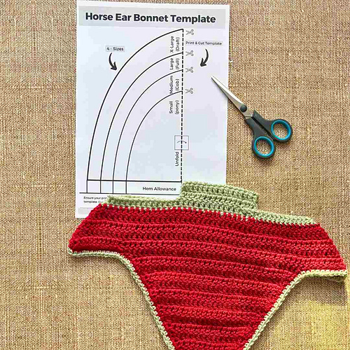Ravelry: Simple Horse Ear Bonnet pattern by May Shehab
