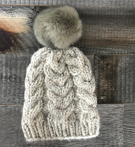 Ravelry: Horseshoe Cable Knit Toque pattern by Andrea Kemper