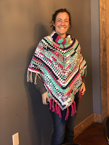 Ravelry: Sporty Poncho pattern by Salena Baca