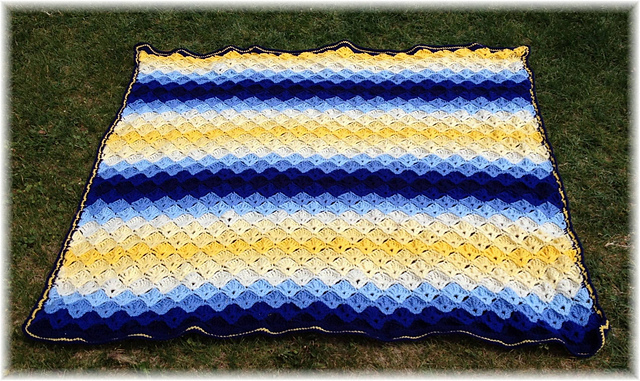 Ravelry: Stephcrochet3's Sunshine and Blue Skies throw