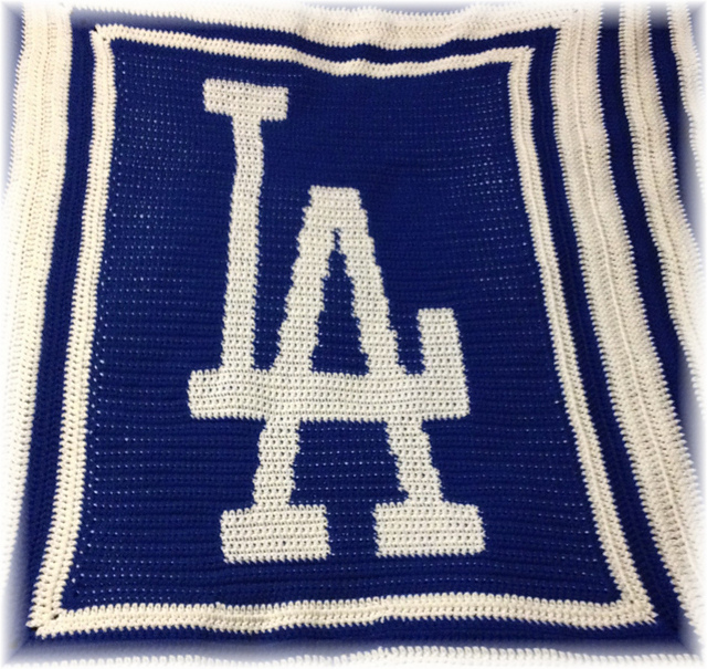 Ravelry: Stephcrochet3's LA Dodgers Graphghan