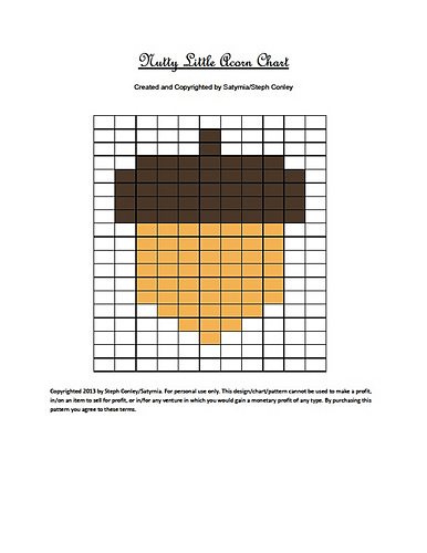 Ravelry: Nutty Little Acorn Chart pattern by Steph Conley