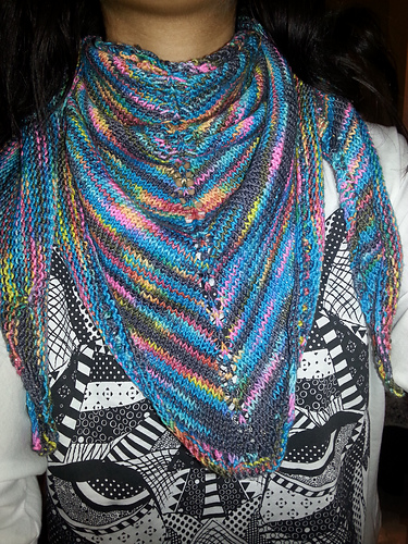 Ravelry: Simple Shawl for Fancy Yarns pattern by Jen Hintz