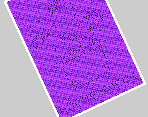 Ravelry: Hocus Pocus Filet Blanket pattern by Carla Gasson
