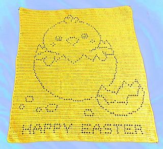 Ravelry: Easter Chick Filet Blanket pattern by Carla Gasson
