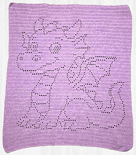 Ravelry: Cute Dragon Filet Blanket pattern by Carla Gasson