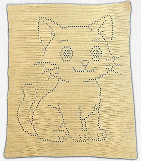 Ravelry: Cute Cat Filet Blanket pattern by Carla Gasson
