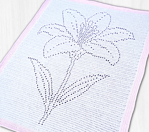 Ravelry: Lily Filet Blanket pattern by Carla Gasson