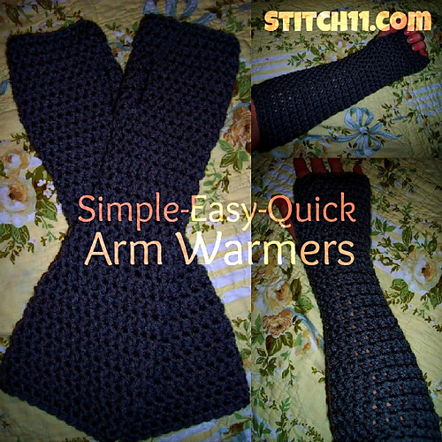 Ravelry: Simple, Easy, and Quick Arm Warmers pattern by Stitch11