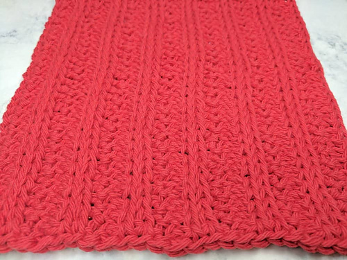 Ravelry: Tunisian Crochet Ribbed Stitch Dishcloth pattern by Rose ...