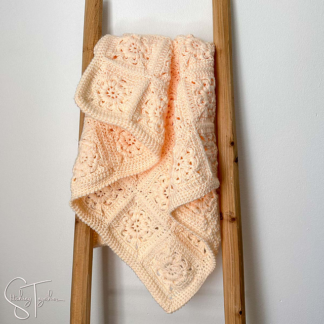 Ravelry: Fountain Flower Square Baby Blanket pattern by Jessica Underwood