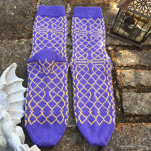 Ravelry: Gothic Grandeur Socks pattern by StitchyDragon Creates
