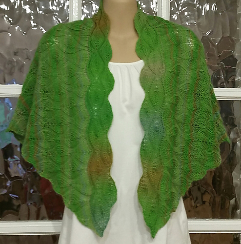 Ravelry: Double leaf border for shawl pattern by Stitchylinda Designs