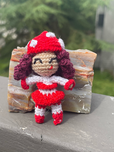 Ravelry: Fern the Little Mushroom Girl pattern by Cindy Blevins