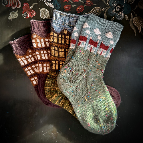 Ravelry: Dream Home sock set pattern by Stone Knits