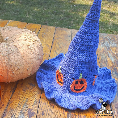 Ravelry: Jack O Lantern Witches Hat pattern by Stouto Creative Crochet