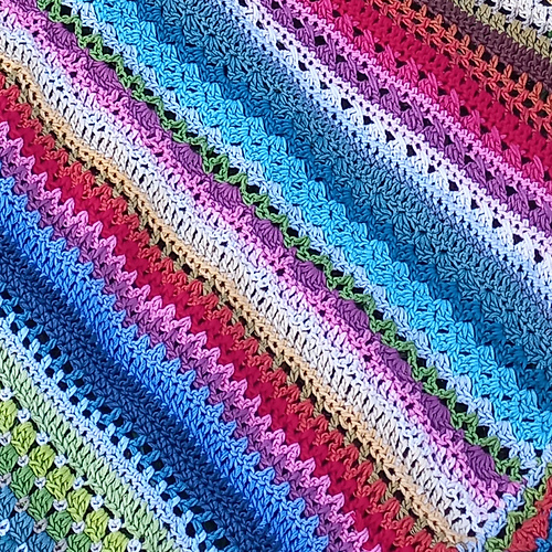 Ravelry: Stitch Sampler Scrapghan for Beginners pattern by Stouto ...