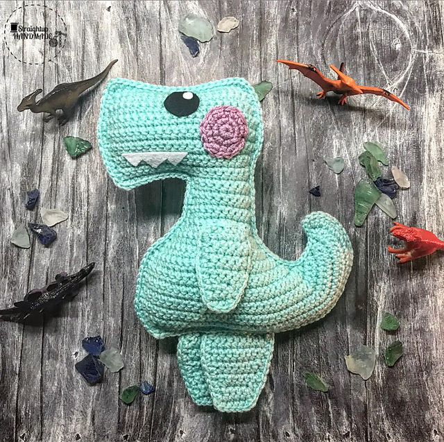 Ravelry: Dinosaur Ragdoll pattern by Straightup Handmade