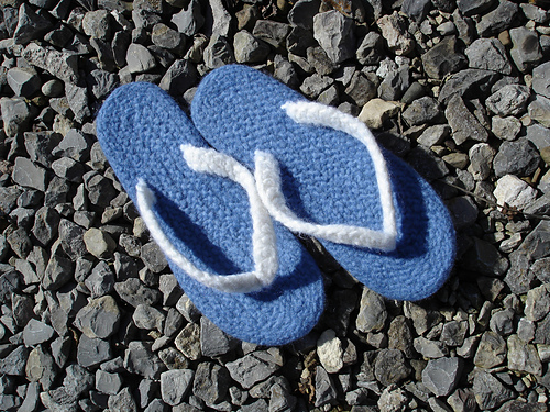Ravelry: Summer Flippers - Felted Flip-Flop Slippers pattern by ...