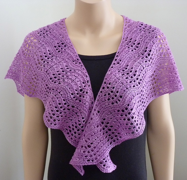 Ravelry: Old Shale Little Shawl pattern by Candace Eisner Strick