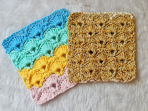 Ravelry: Fantail Shell Stitch pattern by Divya Bhat