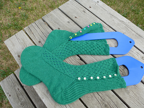 Ravelry: High Button Socks pattern by Bridget Landry