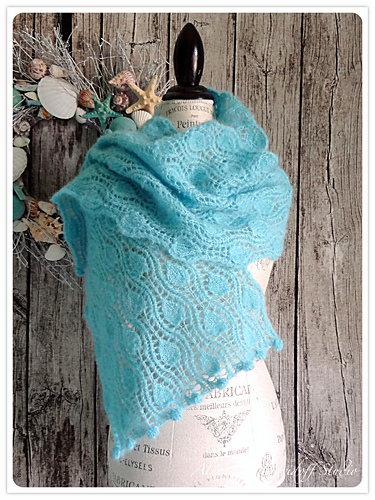 Ravelry: BALTIC SEA scarf pattern by Alexandra Davidoff