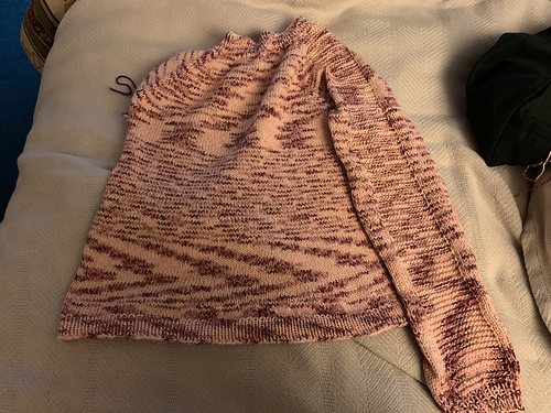 finally! after ripping it back and adding length, my first me sweater ...