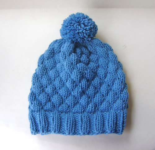 Ravelry: Quilted Look Knit Beanie pattern by Rhea Allais