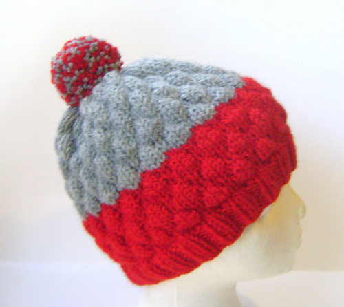 Ravelry: Quilted Look Knit Beanie pattern by Rhea Allais