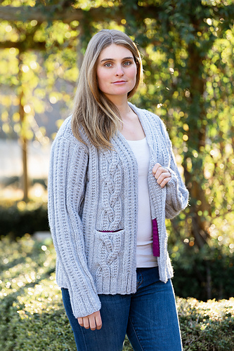 Ravelry: Cheyenne Cabled Cardigan #197 pattern by Sue McCain